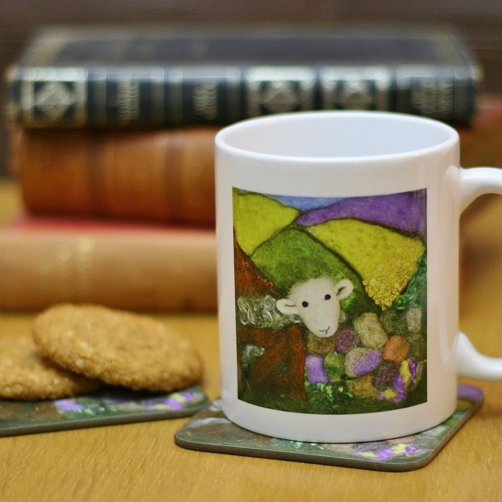 Hare needle felting kit gift pack – Includes kit, art mug and art card ...