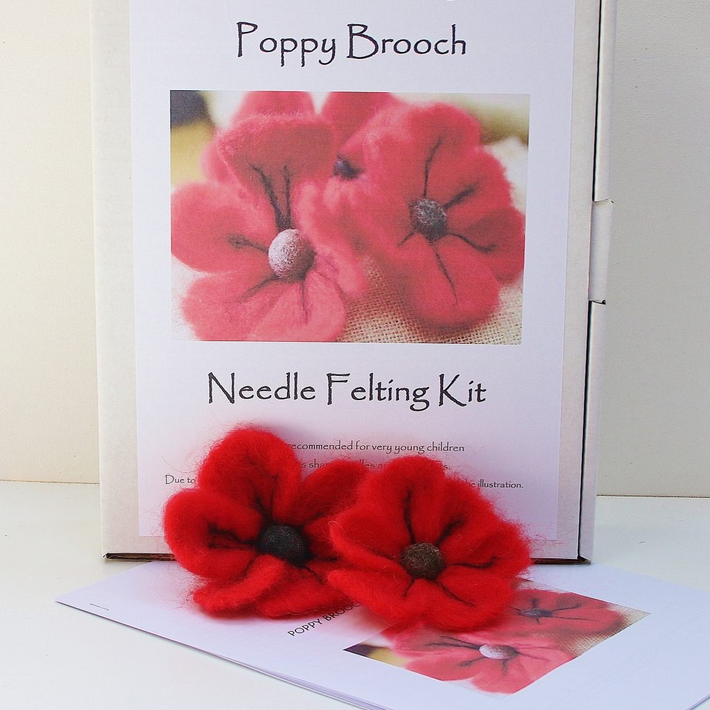 Poppy Needle Felting Kit | Lincolnshire Fenn Crafts Also Home Of The ...
