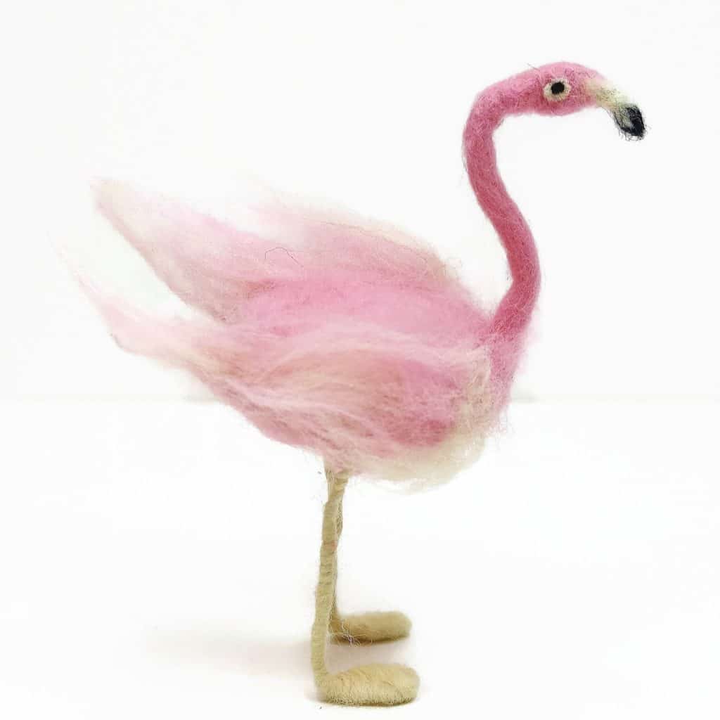 Flamingo needle felting pattern | Lincolnshire Fenn Crafts Also Home Of ...