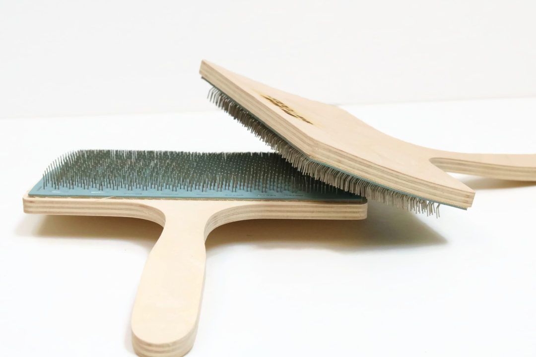 Wooden hand carders (pair) handmade in Britain 72 PSI, Perfect for ...