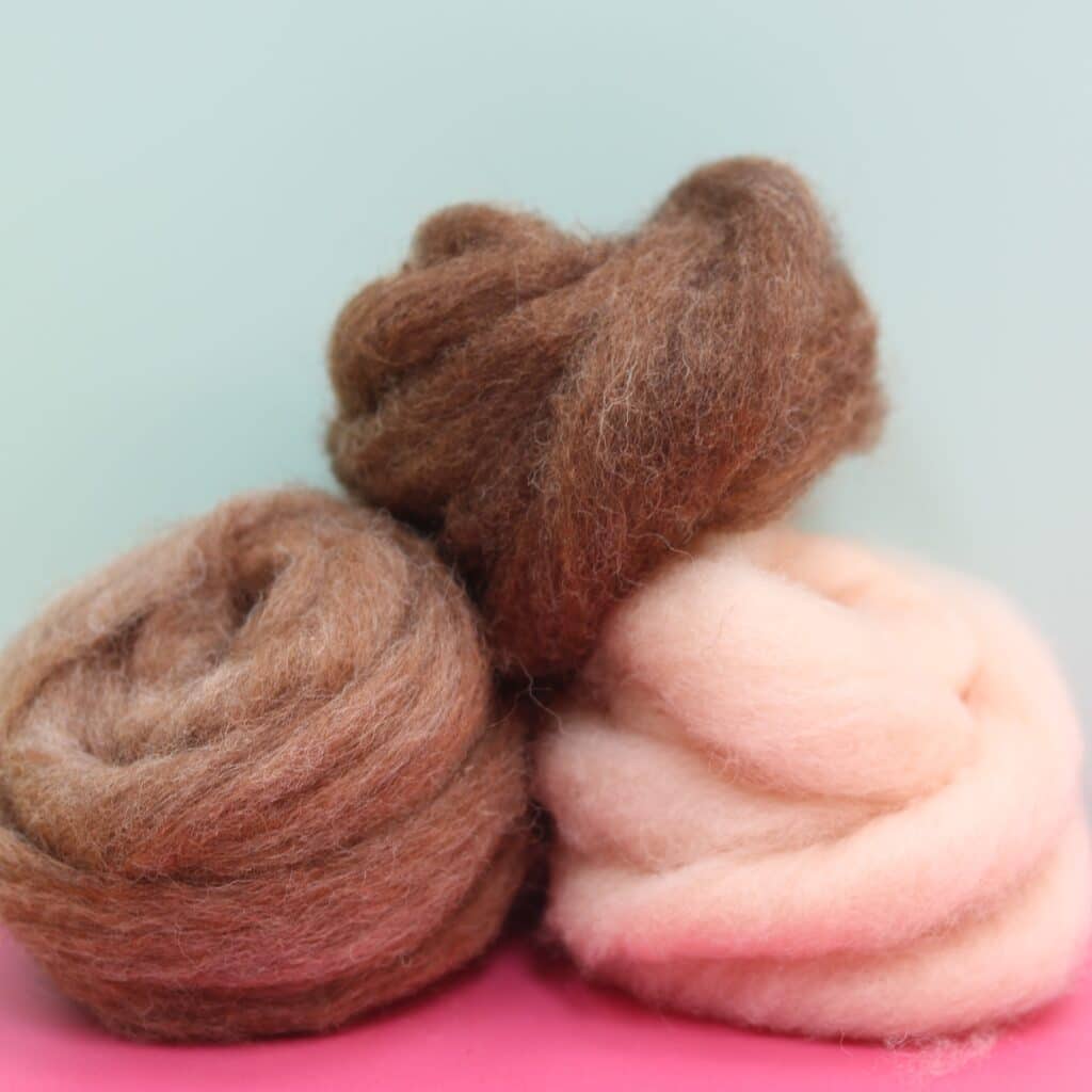 Carded Needle Felting Wool – Skin Tones | Lincolnshire Fenn Crafts Also ...