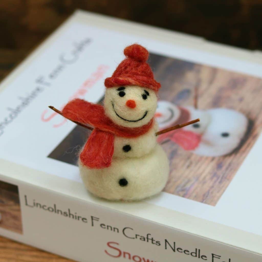 Snowman Needle Felting Kit | Lincolnshire Fenn Crafts Also Home Of The ...