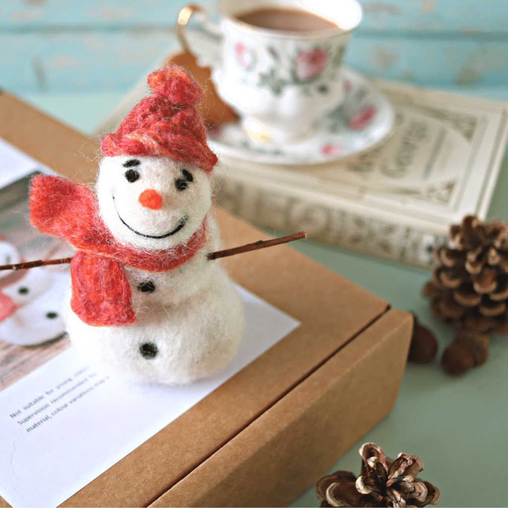 Snowman Needle Felting Kit | Lincolnshire Fenn Crafts Also Home Of The ...