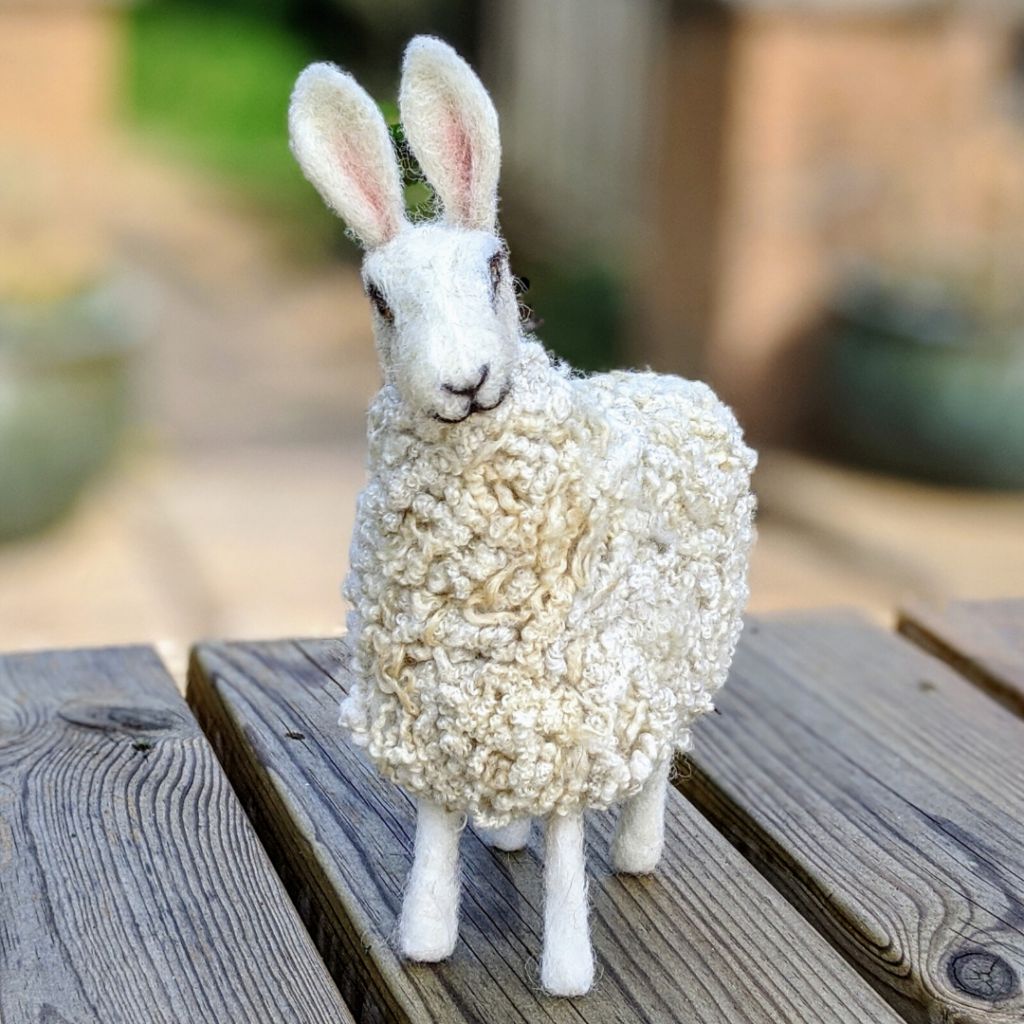 SOLD! Handmade Needle Felted Sheep – Roman the Doulton Border Leicester ...