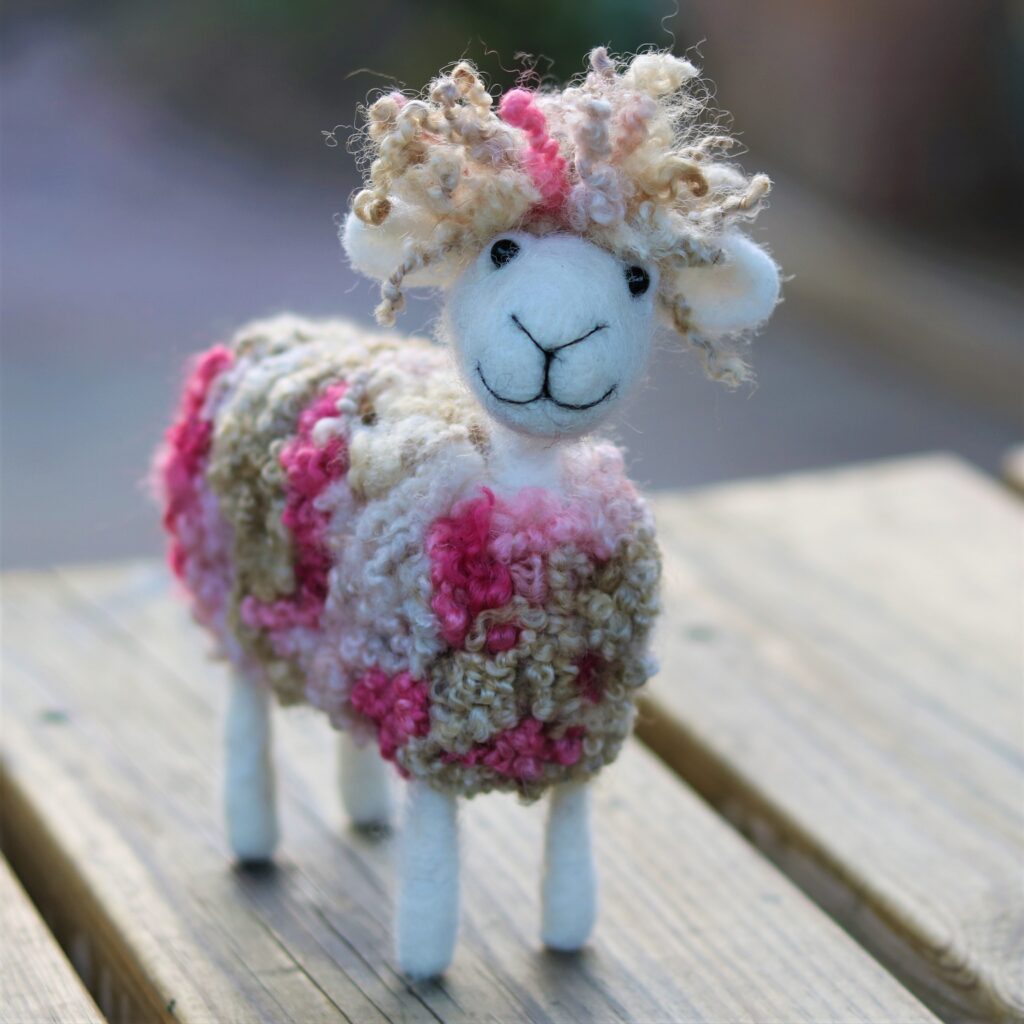 Handmade Needle Felted Sheep – Cleo | Lincolnshire Fenn Crafts Also ...