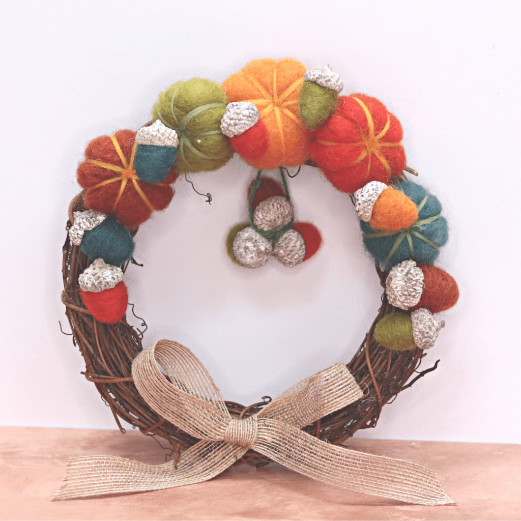 Autumn Wreath Needle Felting Kit – Plus Video tutorial | Lincolnshire ...