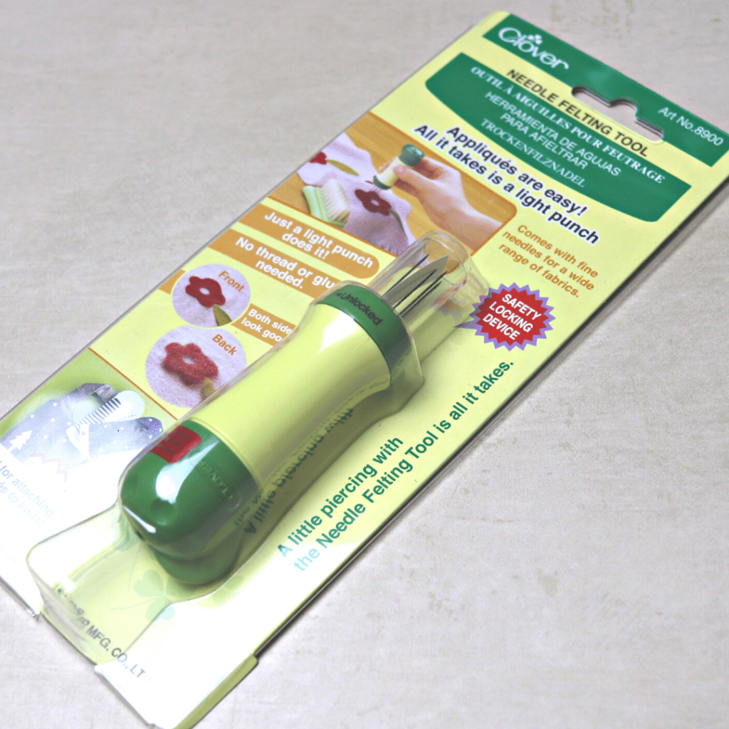 Clover Needle Felting Tool – 5 needle punch tool for super fast flat ...