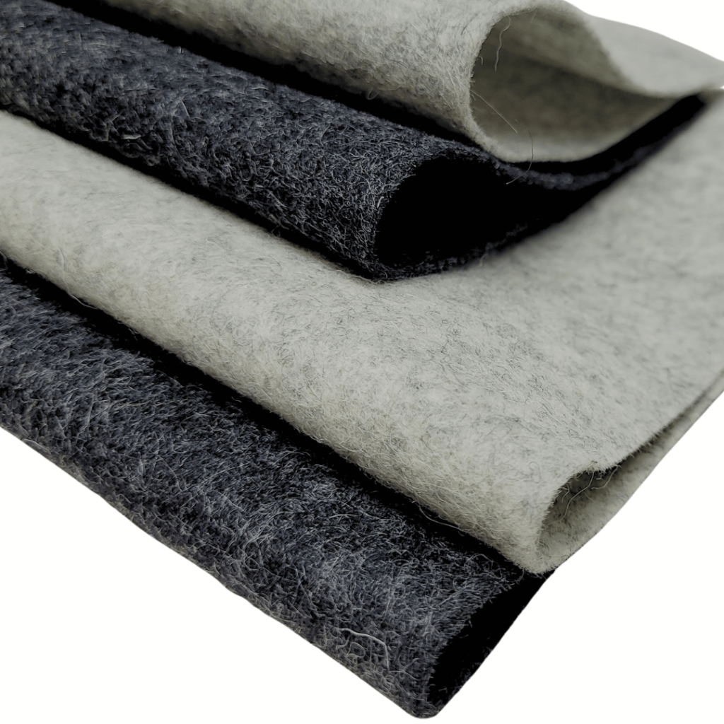 100% WOOL FELT SQUARES – 2 Sizes – Black and Grey | Lincolnshire Fenn ...