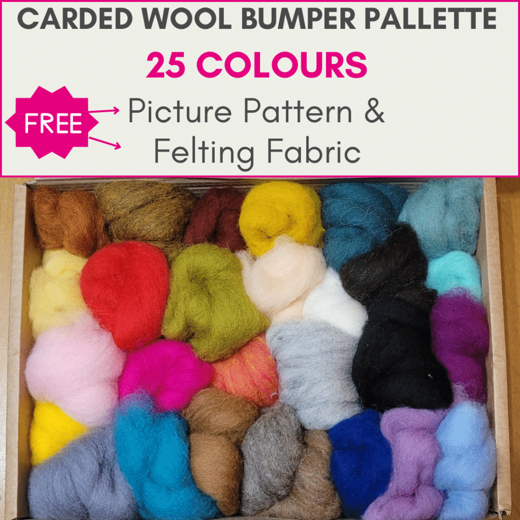 Carded Needle Felting Wool Colour Palette – Plus free pattern and ...