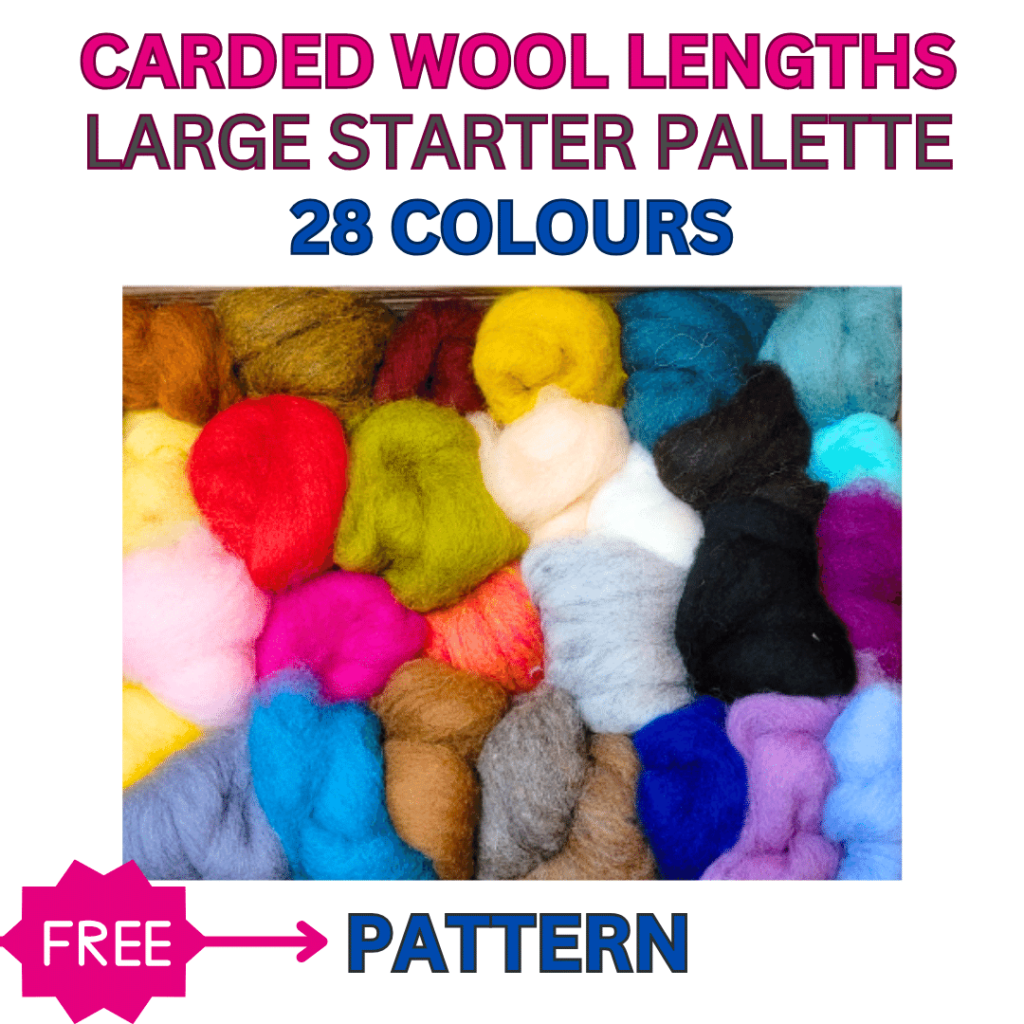 Carded Needle Felting Wool Colour Palette – Plus free pattern and ...