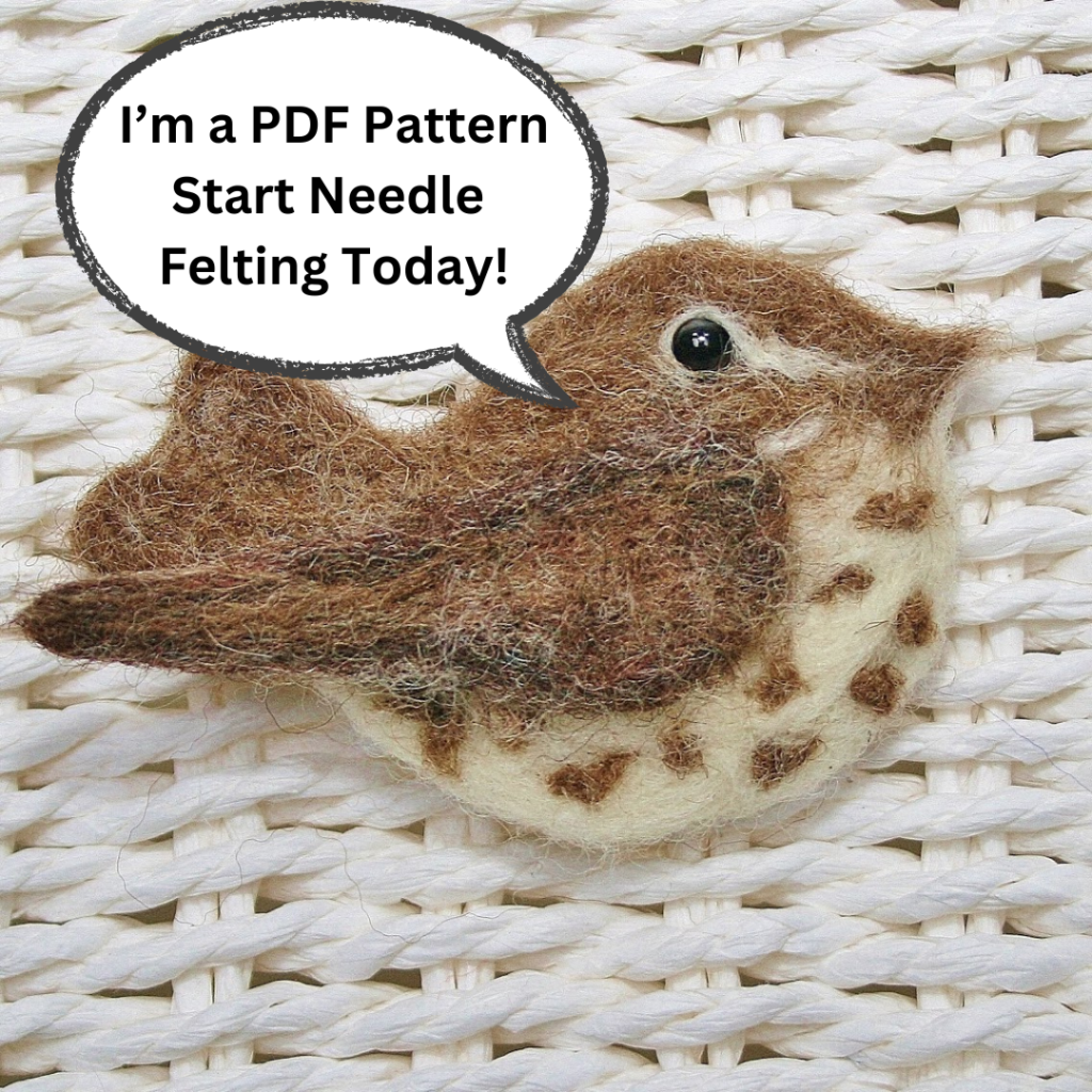 Needle Felting Pattern – Song Thrush | Lincolnshire Fenn Crafts Also ...